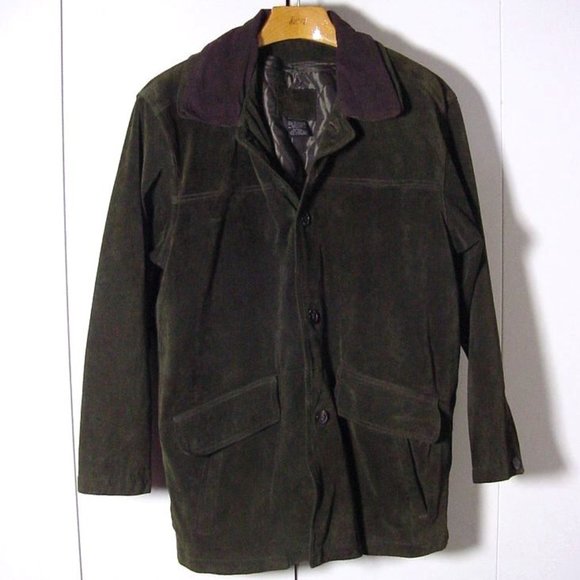 George | Jackets & Coats | Vtg 9s Forest Green Button Down Insulated ...